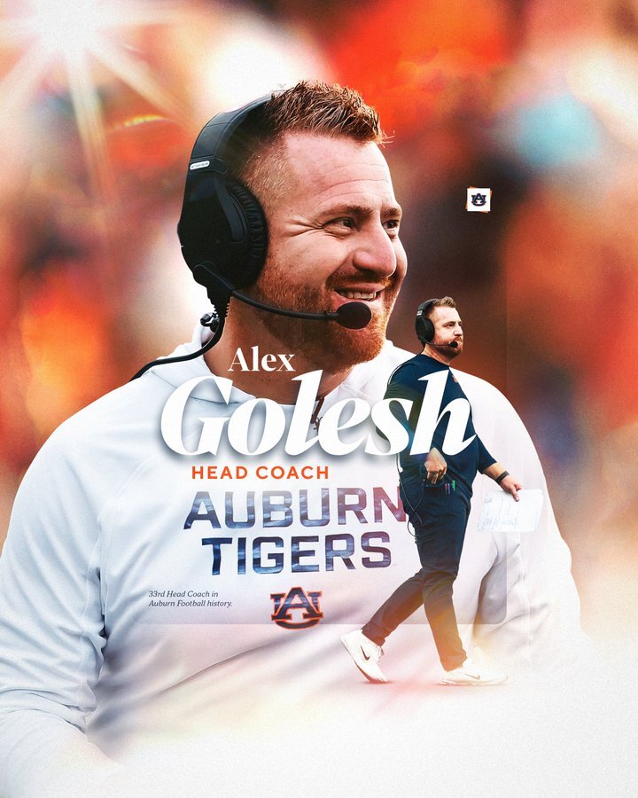 Auburn football hires USF's Alex Golesh - AU Football Forum - AUFAMILY