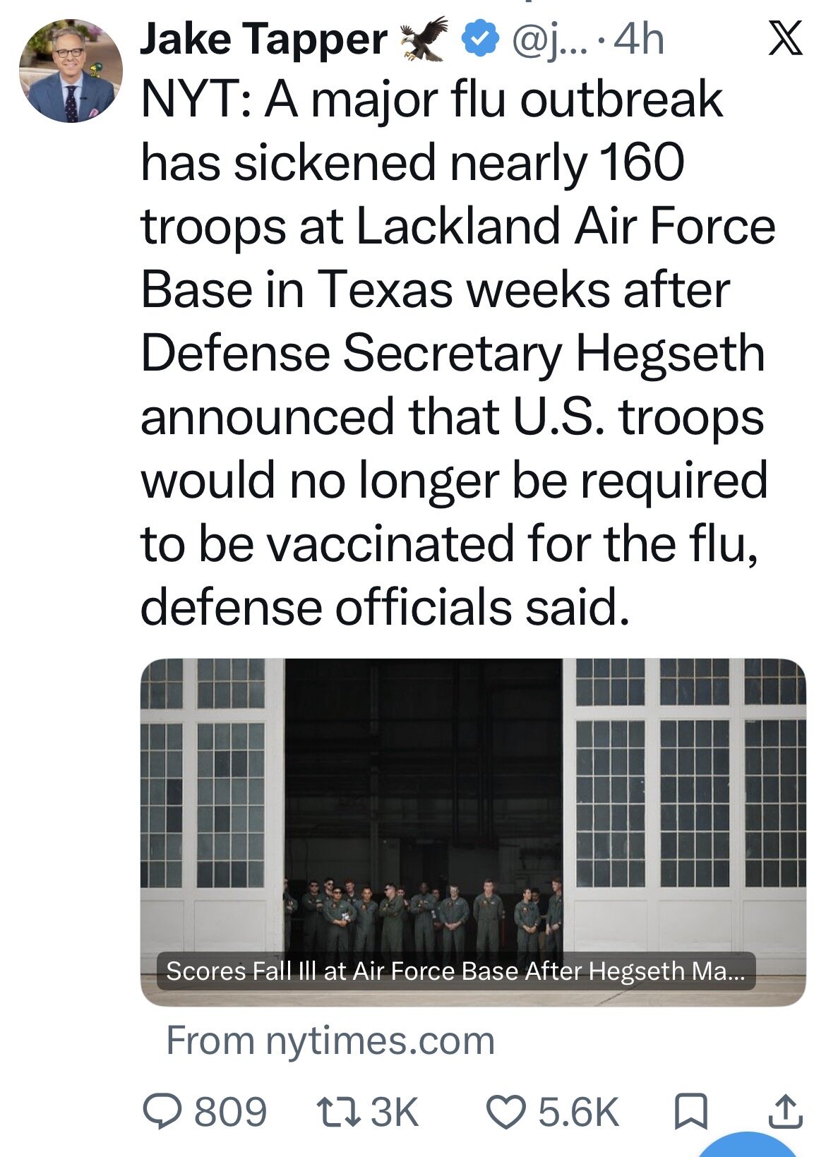 Military readiness be damned - Political Smack Talk - AUFAMILY