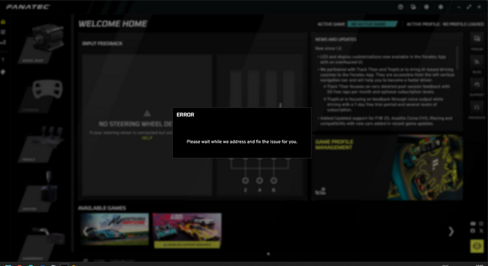 Latest fanatec app [stop recognizing wheel after last windows update ...
