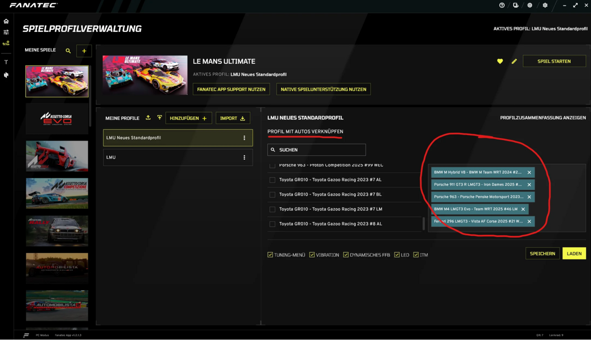 How do the ffb profiles in the Fanatec app work? - Order and RMA ...