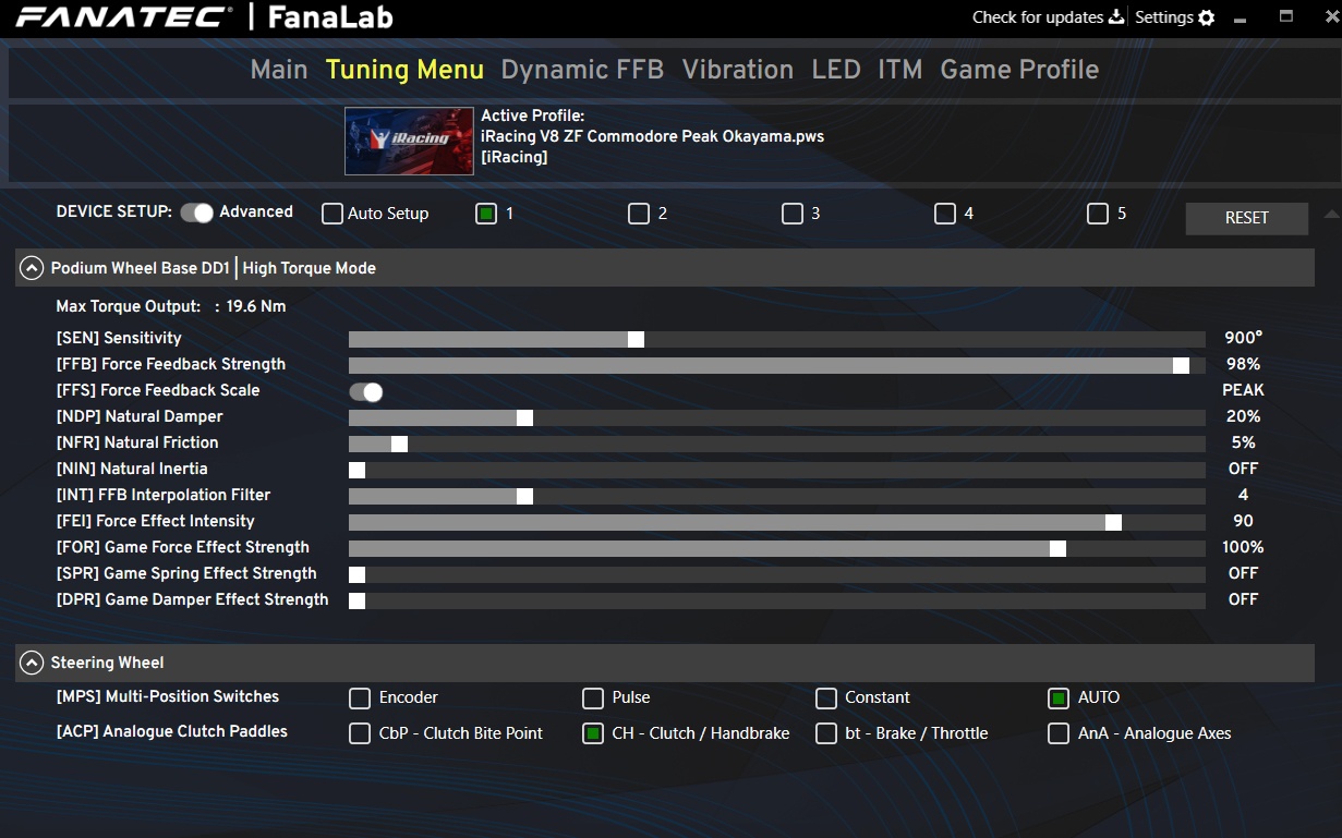 iRacing Momentary loss of FFB - iRacing - Fanatec Community
