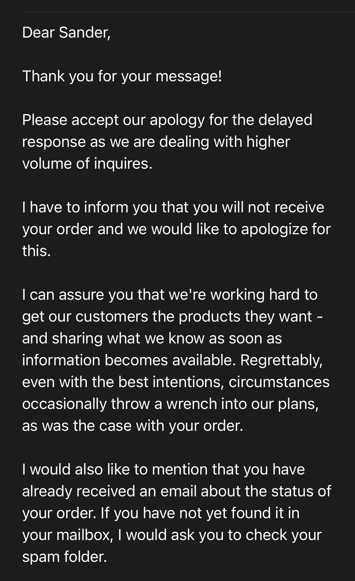 Order cancelled?? - General Discussion / News and Announcements ...
