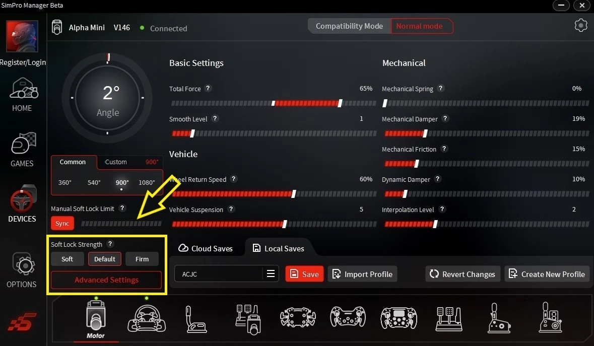 (Soft Lock for the CSL DD) Fanatec Control Panel - Wheel Bases (and ...