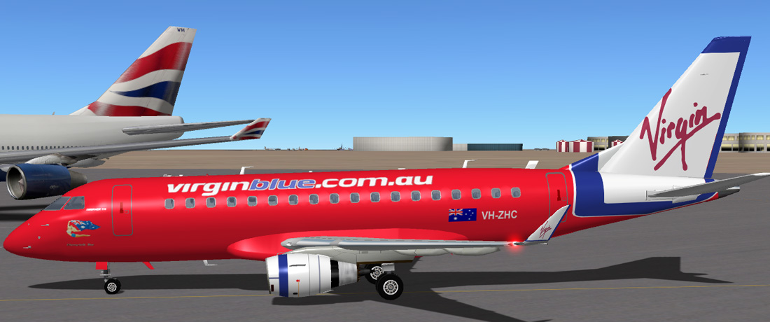 Virgin Blue EMB170 Livery - Aircraft Skins - Liveries - X-Plane.Org Forum
