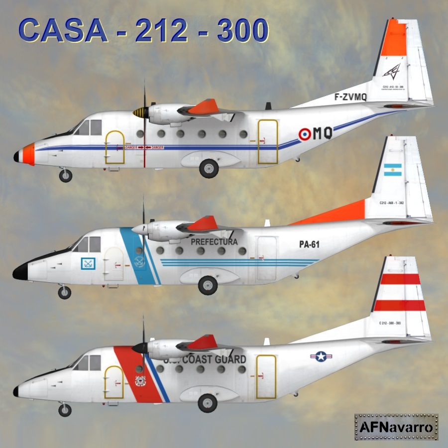 CASA-212-300 - Civilian Fixed-Wing Light Aircraft 1946 and later - X ...