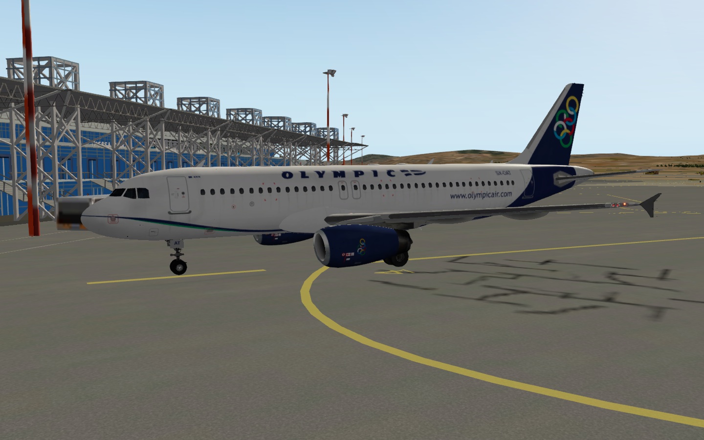 QPAC A320 Olympic Air Livery - Aircraft Skins - Liveries - X-Plane.Org ...