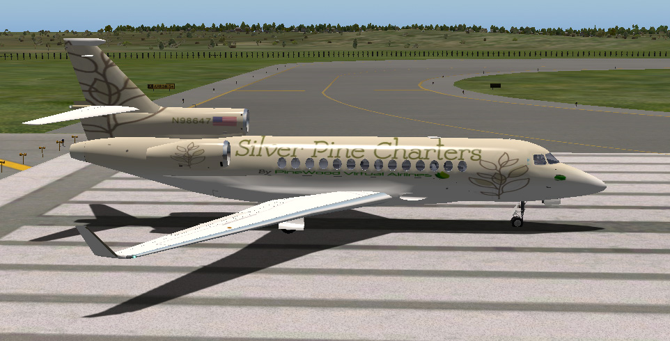 Silver Pine Charters Livery for riviere's Falcon 7x - Aircraft Skins ...