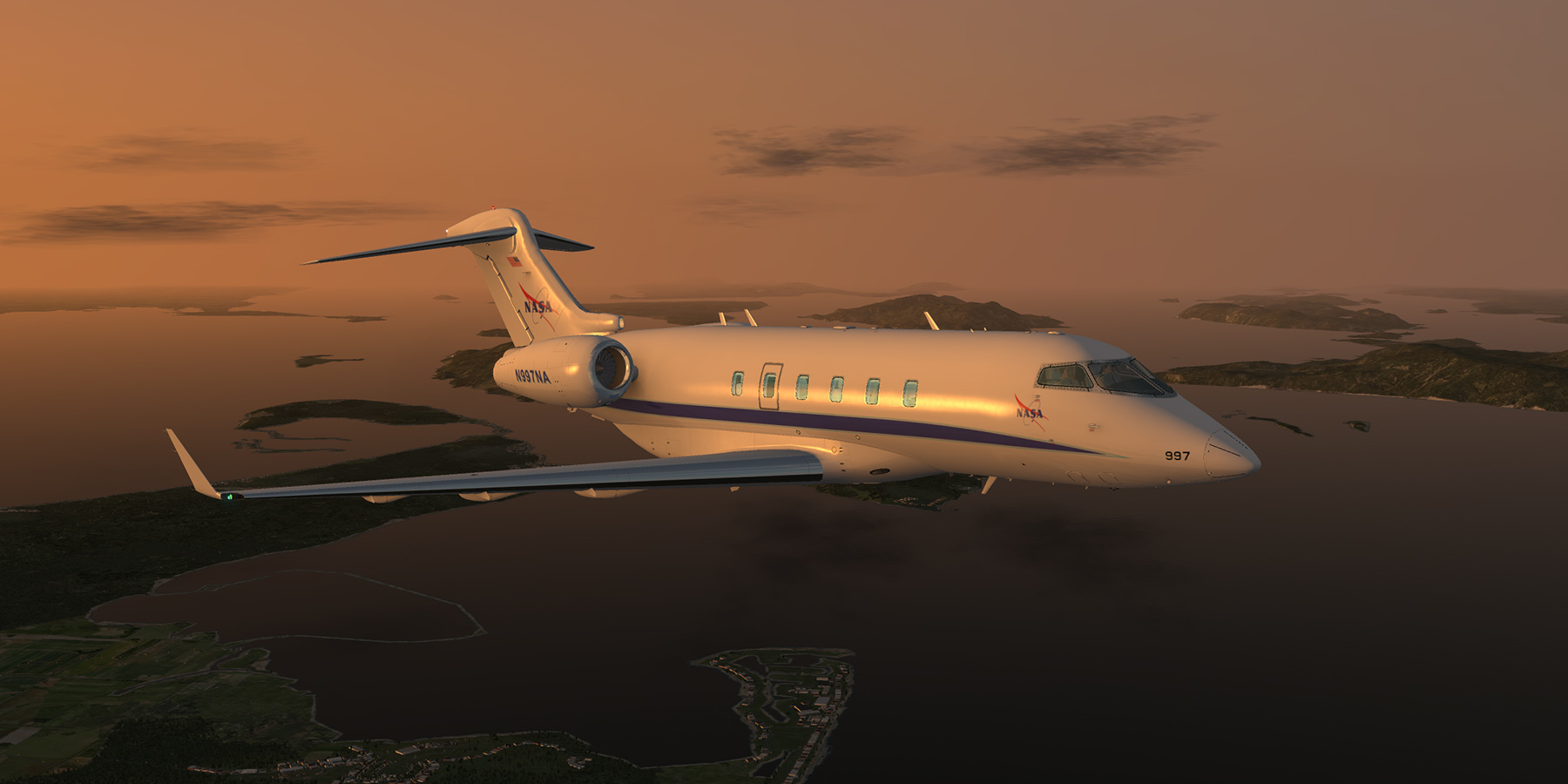 NASA Livery for DDenn's Challenger 300 - Challenger 300 skins - X-Plane ...