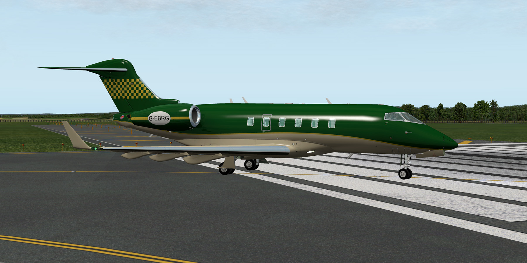 British Racing Green Livery for DDenn's Challenger 300 - Challenger 300 ...