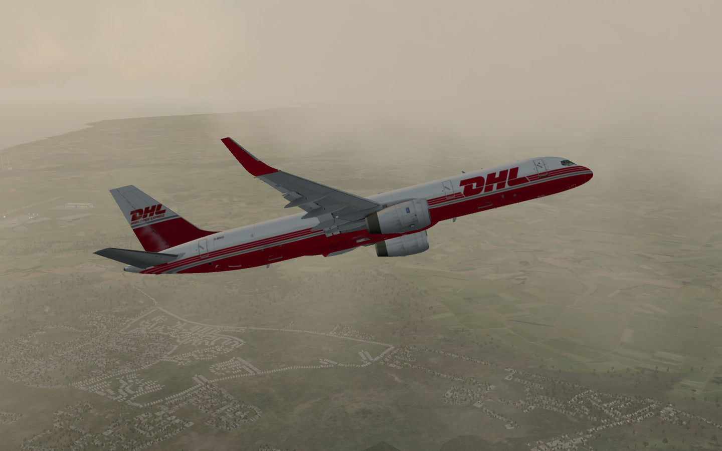 DHL Freighter Flight Factor 757-200F - Aircraft Skins - Liveries - X ...