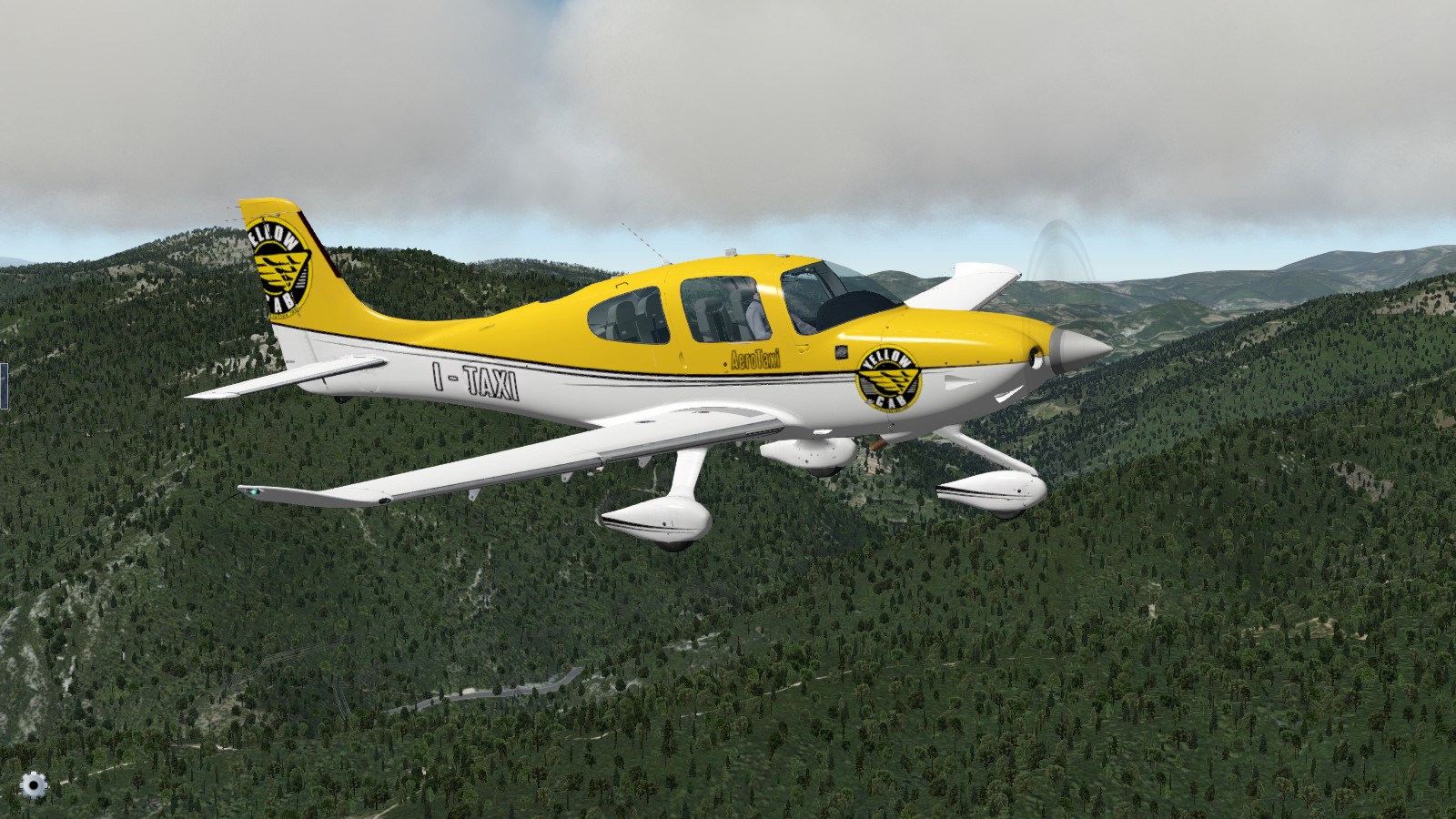 Yellow & Black "Taxicab" liveries for the vFlyteAir Cirrus SR-20 ...