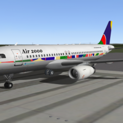 Air 2000 livery for A320 QPAC - Aircraft Skins - Liveries - X-Plane.Org ...