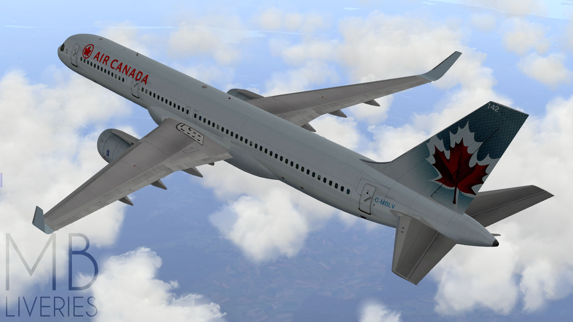 Air Canada - Boeing 757-200RR/PW - Aircraft Skins - Liveries - X-Plane ...