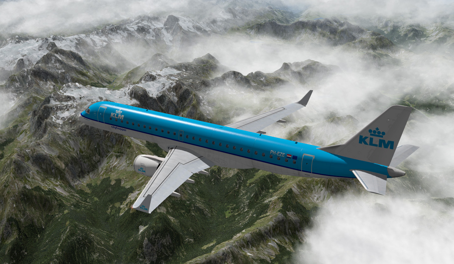 Embraer ERJ 195 LR 1.2.1 by X-Crafts 4K KLM Cityhopper Livery ...