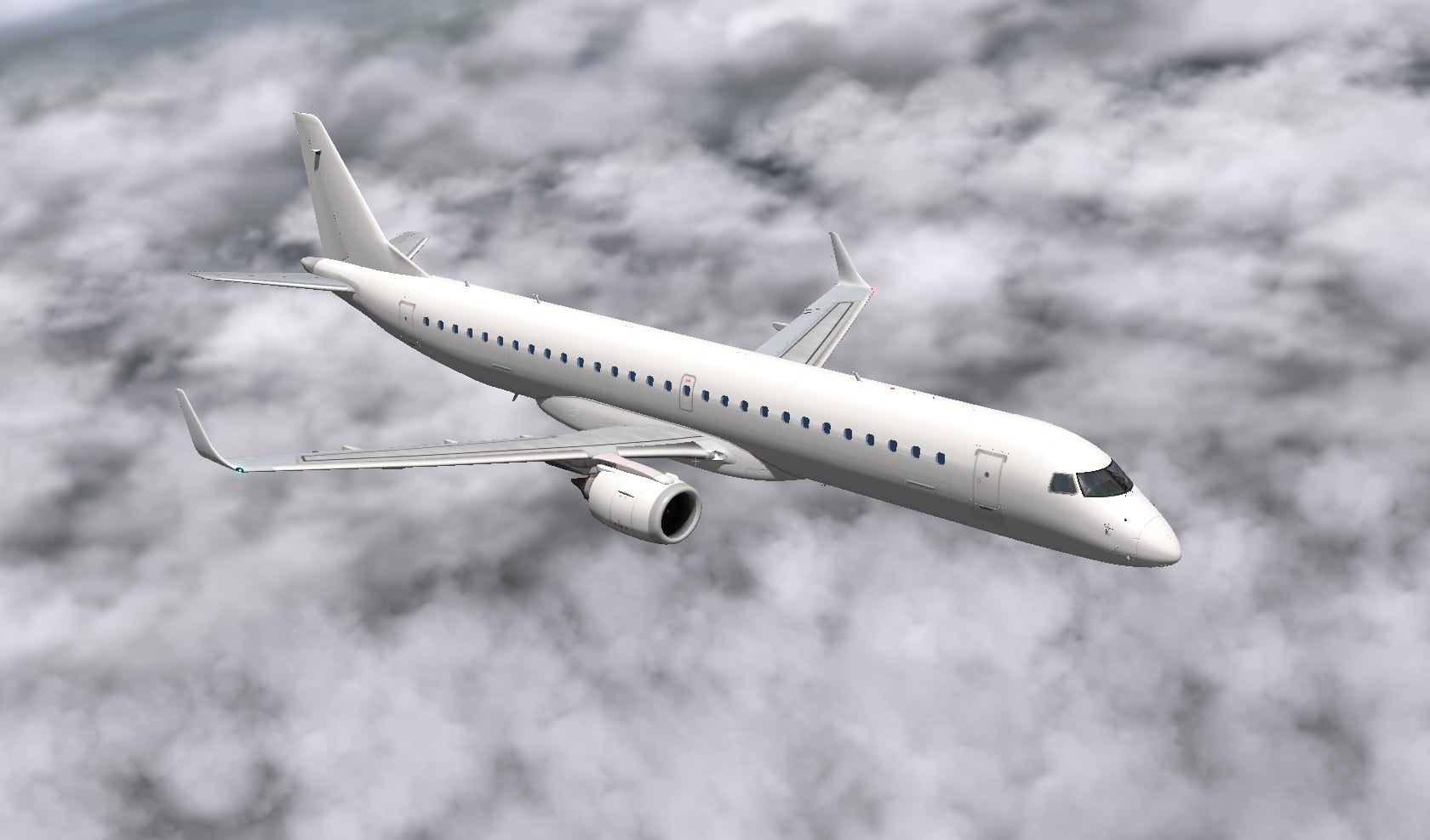 Embraer ERJ 195 LR 1.2.1 by X-Crafts 4K WHITE Livery PAINTKIT ...