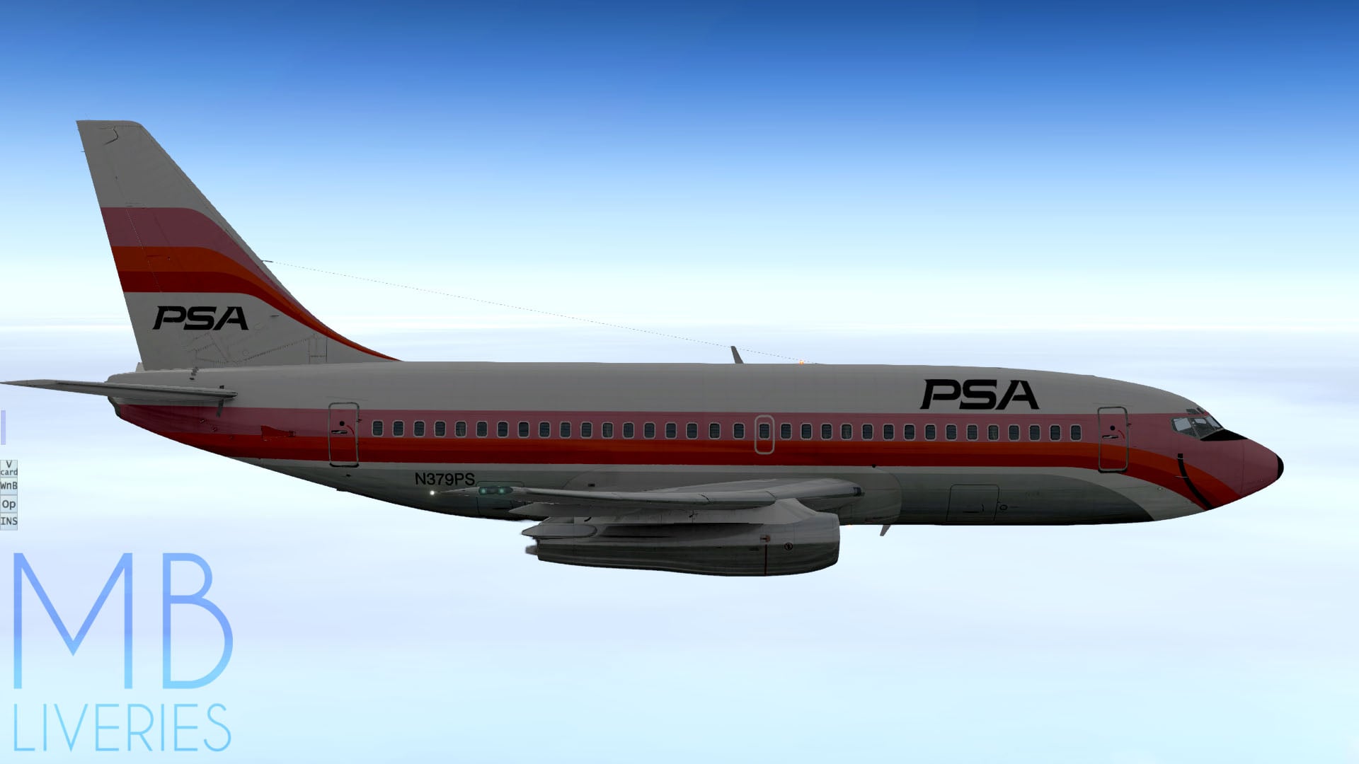 Pacific Southwest Airlines (PSA) - Boeing 737-200 TwinJet - Aircraft ...