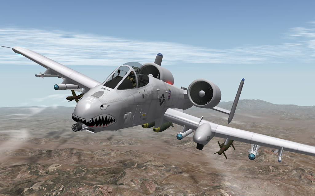 A-10 Warthog with 3D cockpit - Military Fixed-Wing 1946 and after - X ...
