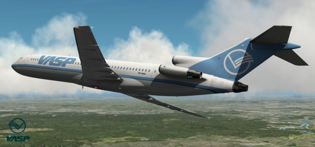 VASP AIRLINES Boeing 727-200 'PP-SNG' FlyJSim - Aircraft Skins ...