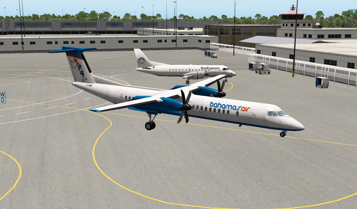 Bahamasair "Islands" Livery for FlyJSim Dash 8 Q400 HiRez - Aircraft ...