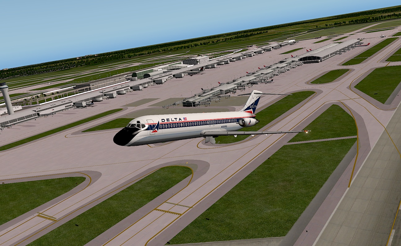 Delta Airlines (Widget) DC-9-32 - Aircraft Skins - Liveries - X-Plane ...