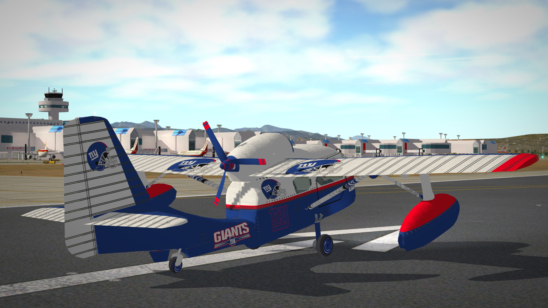 Republic Seabee New York Giants Skin - Aircraft Skins - Liveries - X ...