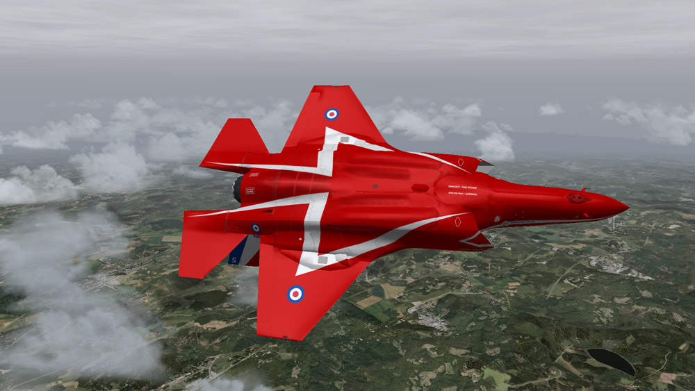 RAF Red Arrows livery for F-35B by AOA Simulations - Aircraft Skins ...