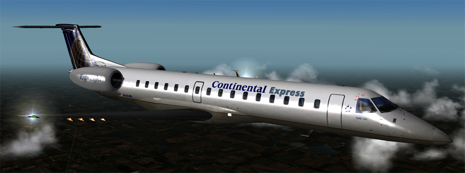 Continental Express Livery for ERJ-140 v2 - Aircraft Skins - Liveries ...