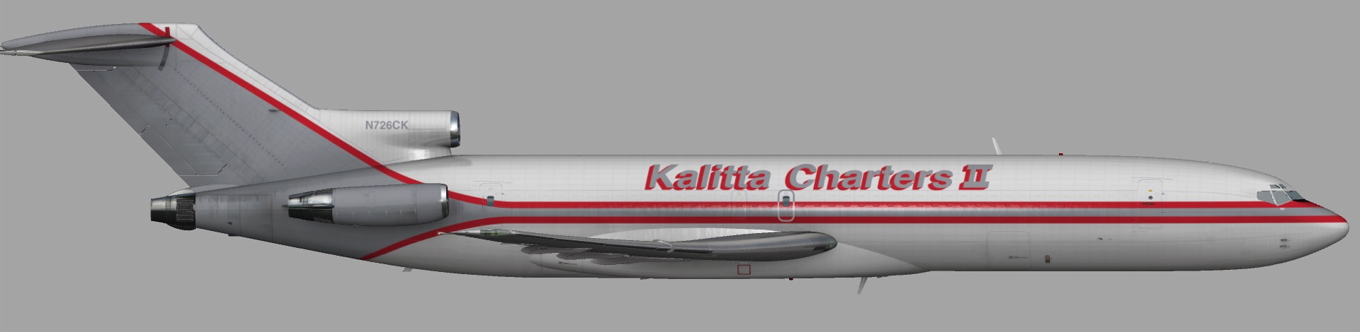 Kalitta Charters livery for the FlyJSim 727-200F - Aircraft Skins ...