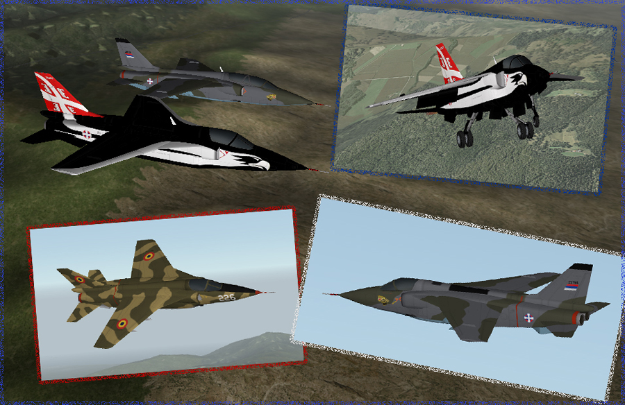 Soko Aircrafts for X-P7 (Orao, Super Galeb, Lasta95 ) - V7 Military ...