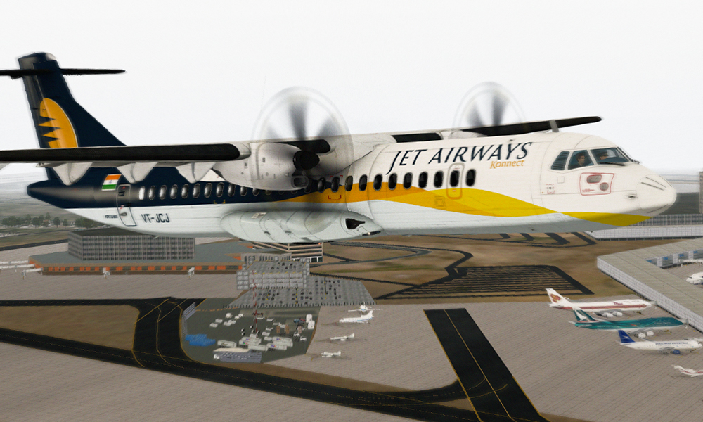 Jet Airways Konnect ATR 72-500 - Aircraft Skins - Liveries - X-Plane ...