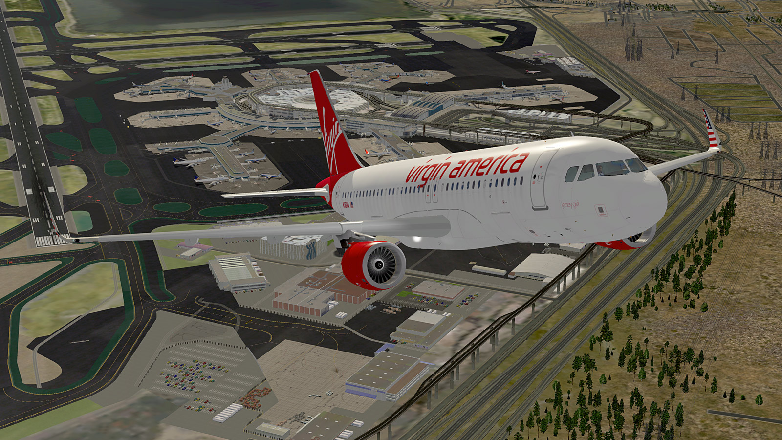 Virgin America A320 Sharklets livery (Peter Hager) - Aircraft Skins ...