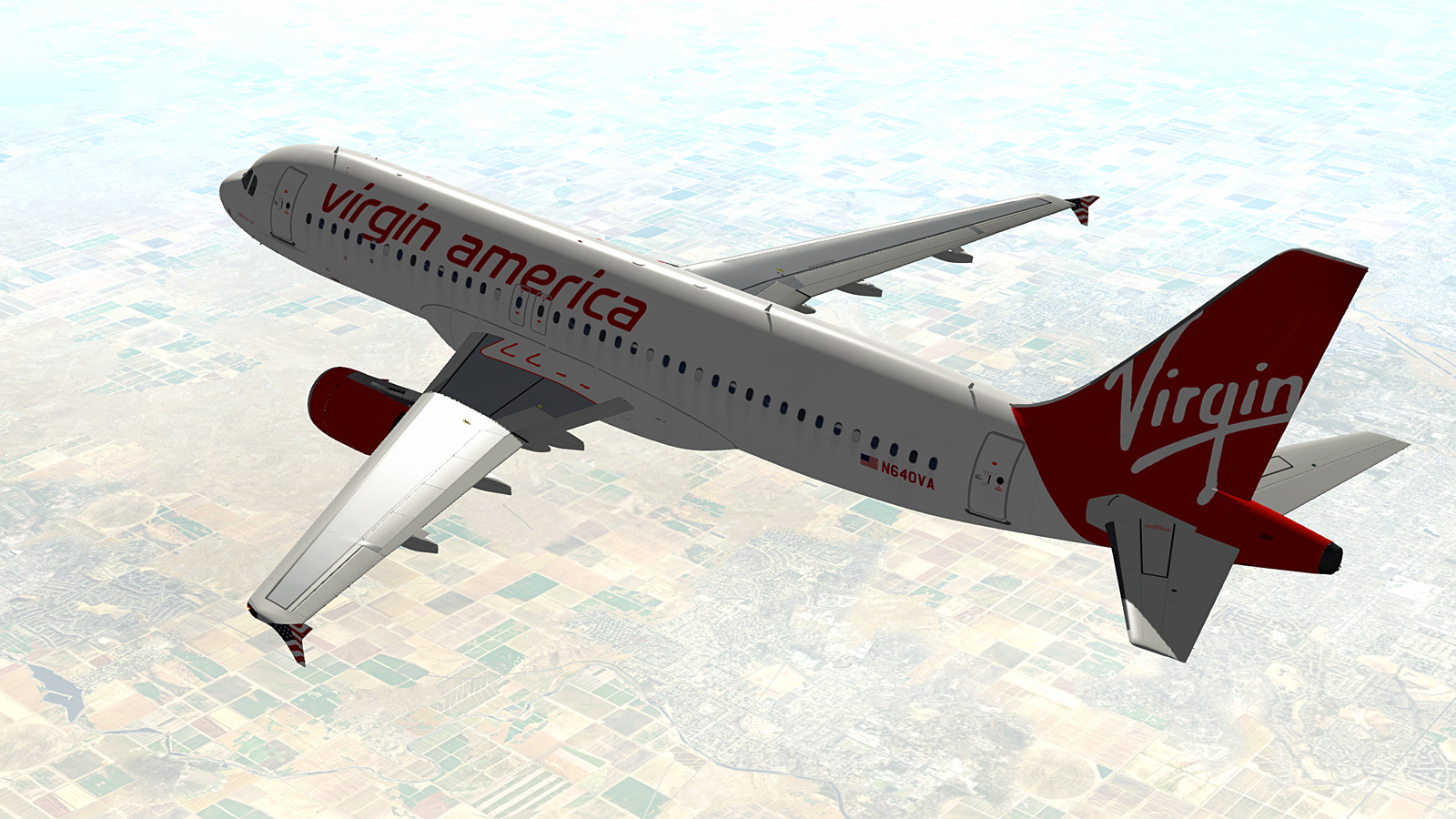 Virgin America A320 Winglets livery (Peter Hager) - Aircraft Skins ...