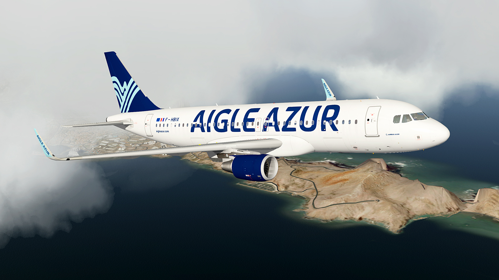 Aigle Azur A320 Sharklets livery (Peter Hager) - Aircraft Skins ...