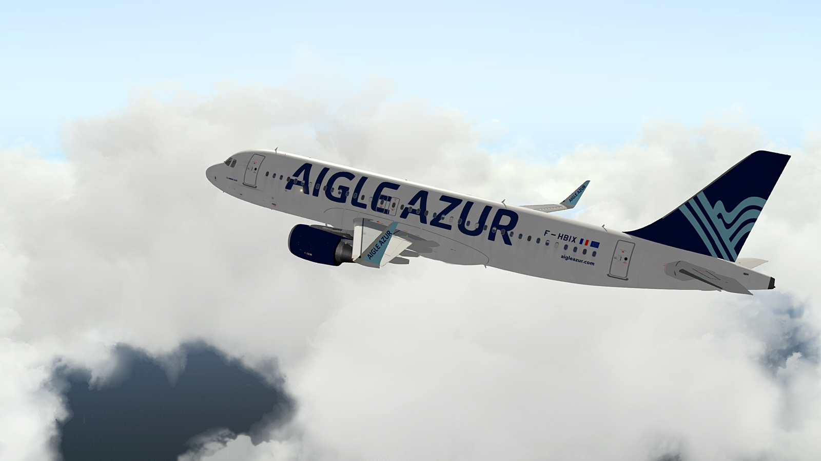 Aigle Azur A320 Sharklets livery (Peter Hager) - Aircraft Skins ...