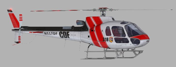 Livery CAL Fire for Dreamfoil AS350 (fictionnal) - Dreamfoil Creations ...
