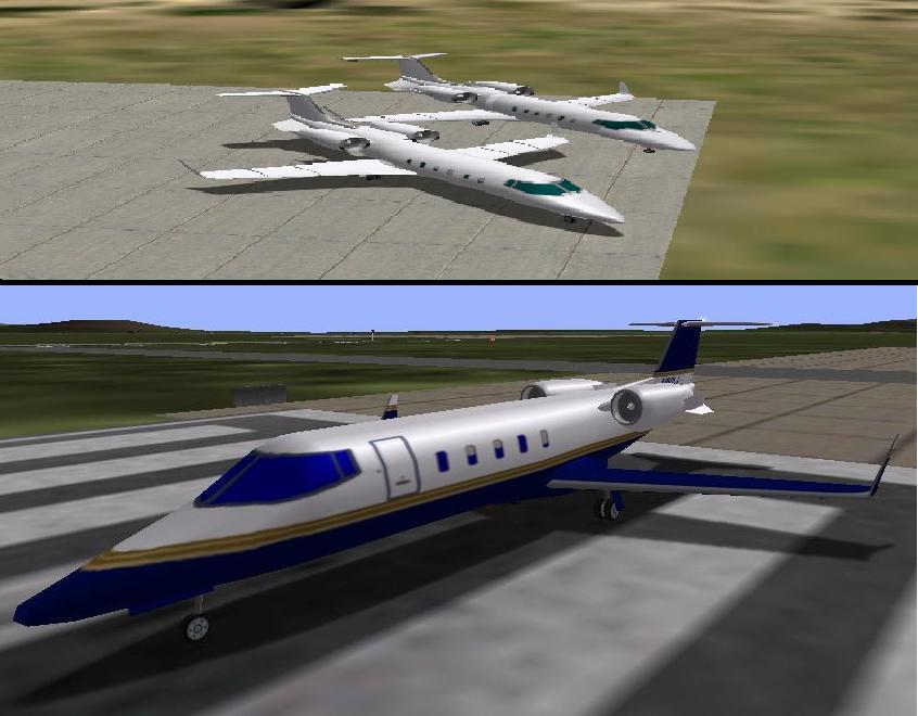LearJet60 2 models for XPV7 - V7 General Aviation Biz Jets - X-Plane ...