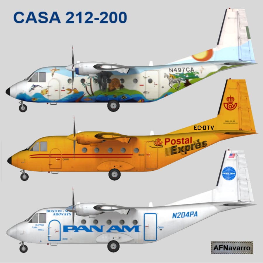 CASA 212-200 - Civilian Fixed-Wing Light Aircraft 1946 and later - X ...