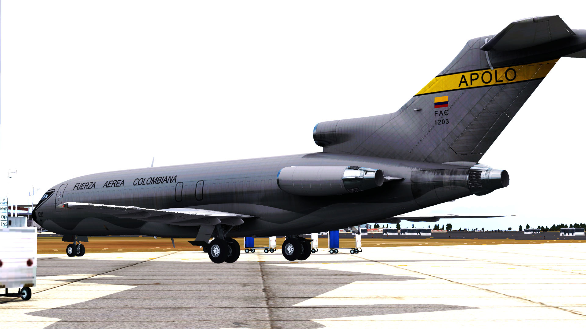 Colombian Air Force - Boeing 727-100 - Aircraft Skins - Liveries - X ...