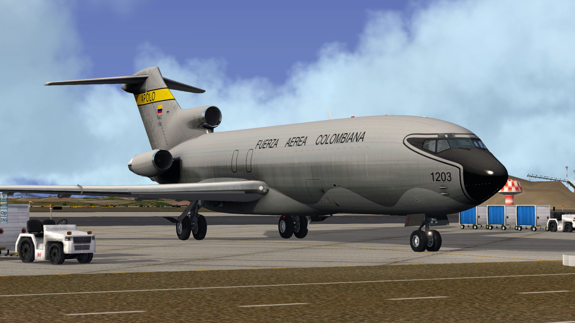 Colombian Air Force - Boeing 727-100 - Aircraft Skins - Liveries - X ...