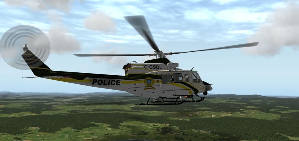 Sûreté du Québec (SQ) Livery for X-Trident's Bell 412 - Aircraft Skins ...
