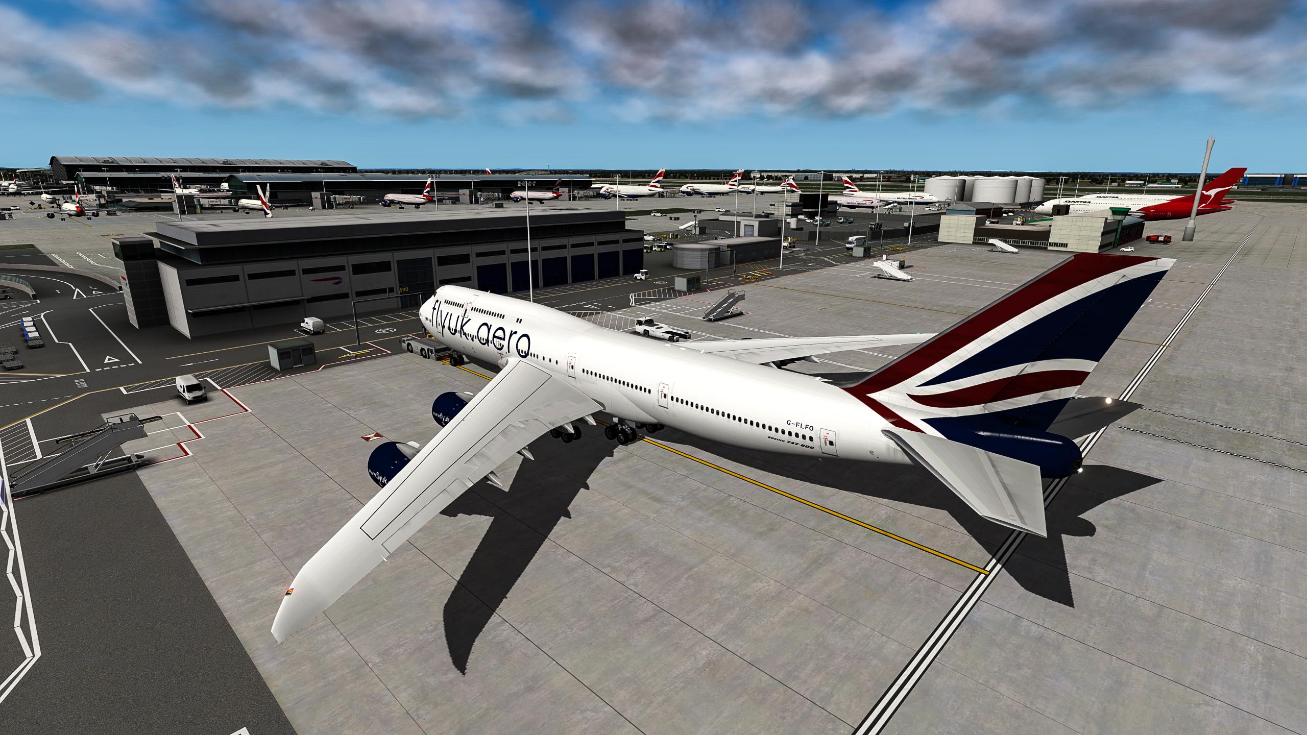 Boeing 747-8i FlyUK Union Spirit Livery for SSG 747-8i - Aircraft Skins ...