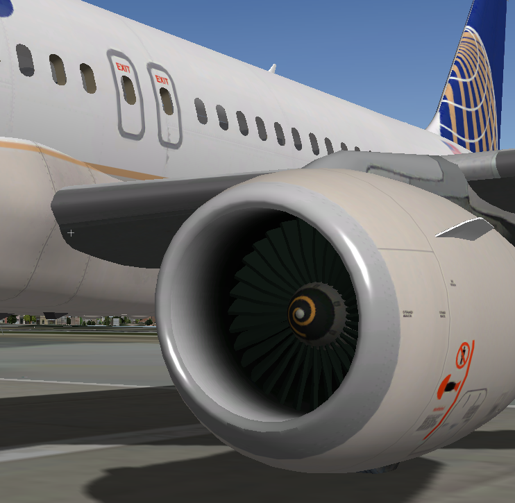 IAE V2500 Fan Textures for the QPAC A320 Full FBW (The default fan ...