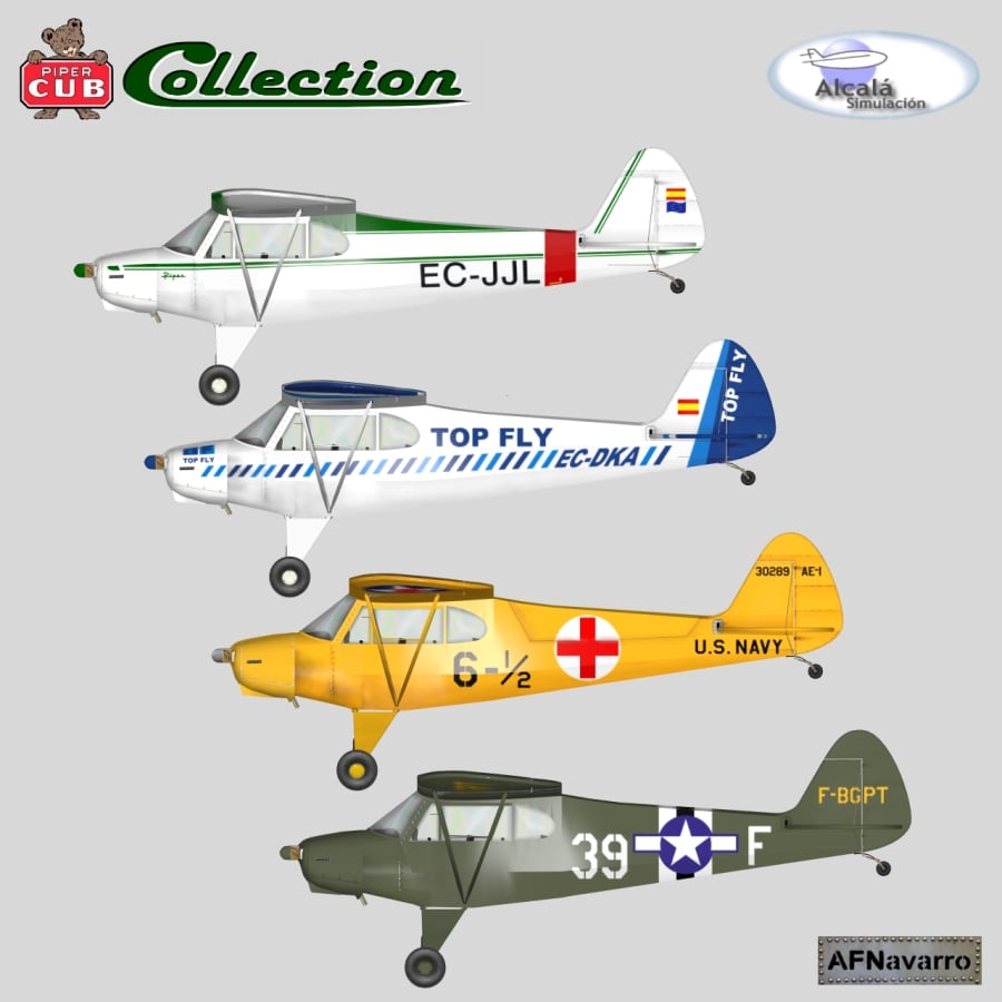 Livery F-BGPT "U.S. ARMY" Piper Cub - Aircraft Skins - Liveries - X ...