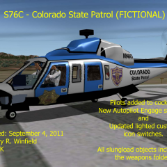 S76C Sikorski Colorado State Patrol (FICTIONAL) - Civilian and Military ...