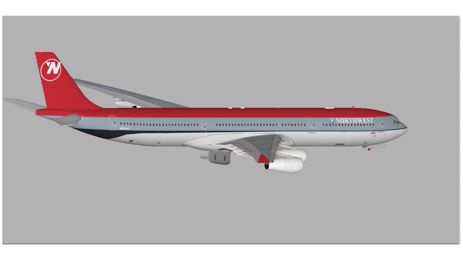 Northwest Airlines A340-313 - Aircraft Skins - Liveries - X-Plane.Org Forum