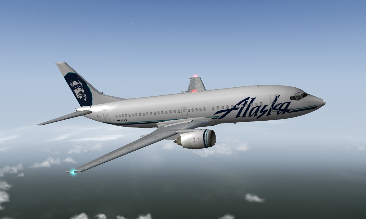 Boeing B737-300 Alaska Airlines Livery (X-Plane Freeware Project ...