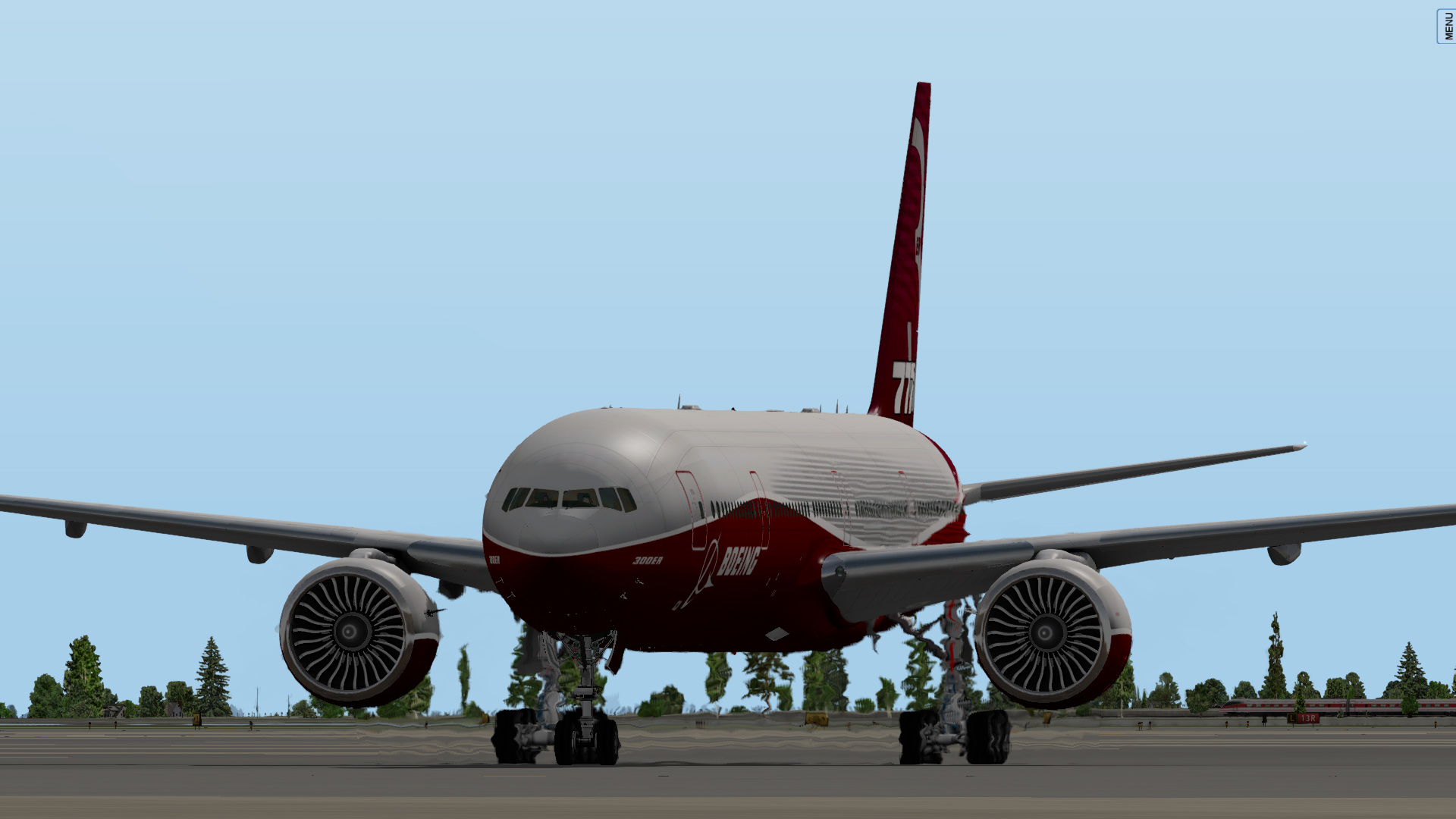 Boeing House 2013 Red version - Boeing 777-300 ER - Aircraft Skins ...