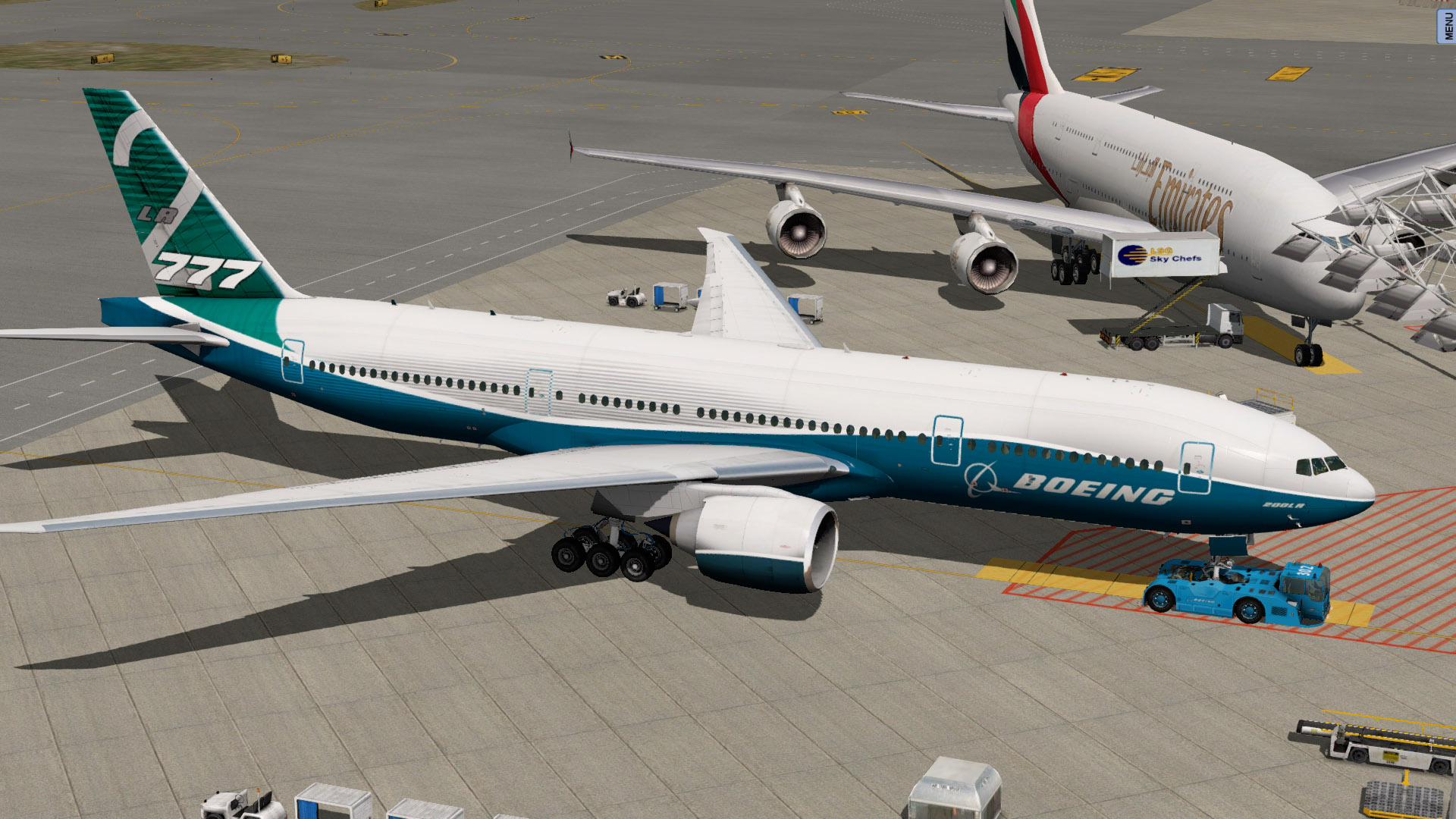 Boeing House 2013 Blue version - Boeing 777-200 LR - Aircraft Skins ...