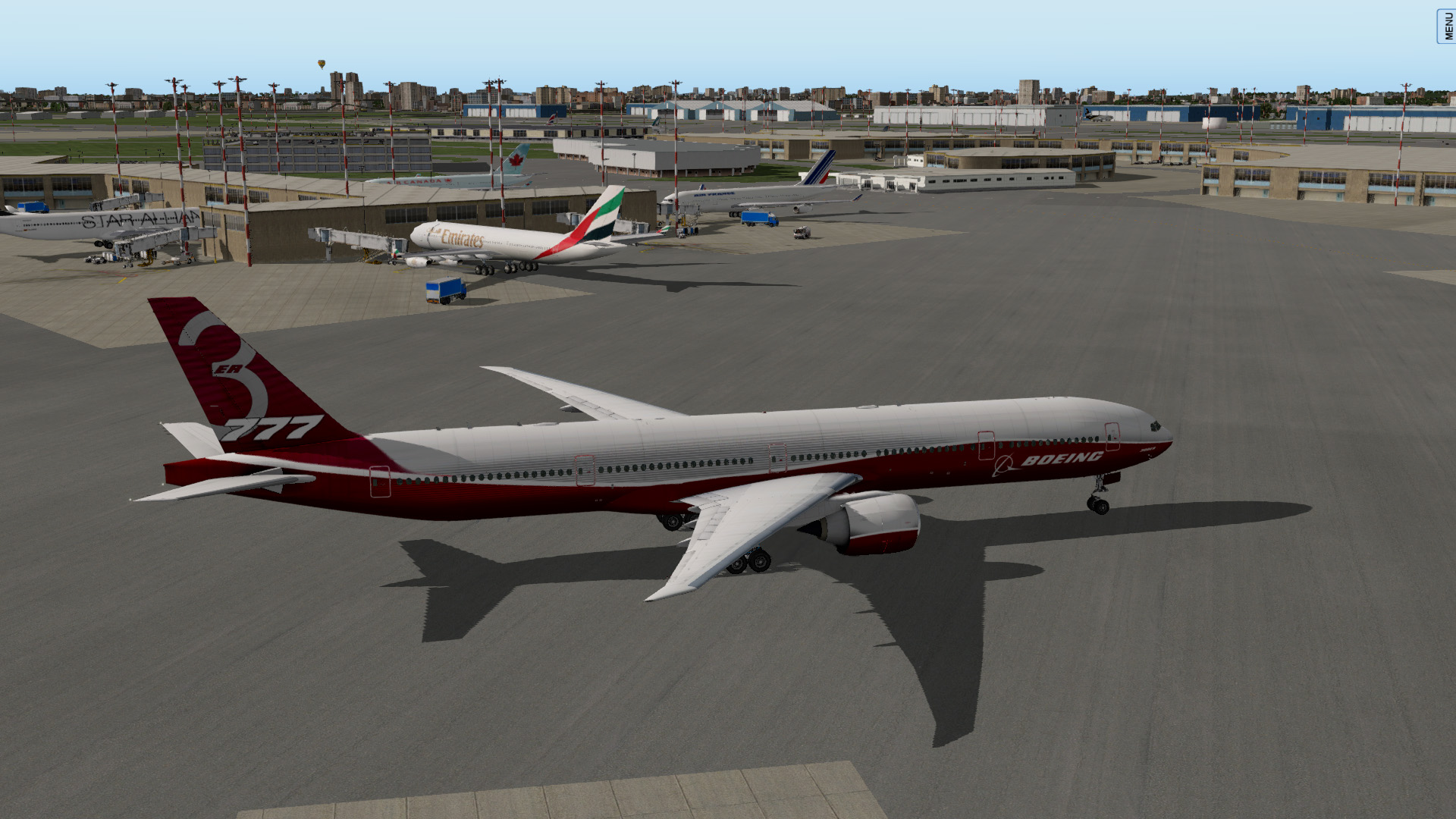 Boeing House 2013 Red version - Boeing 777-300 ER - Aircraft Skins ...