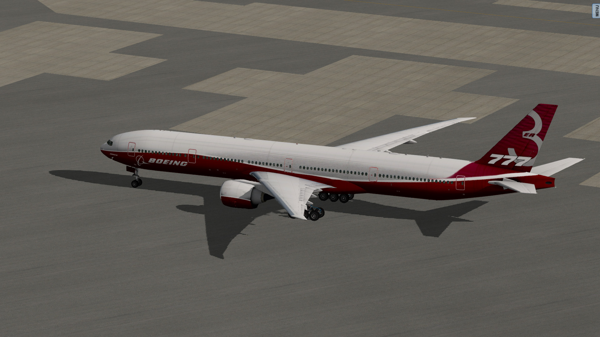 Boeing House 2013 Red version - Boeing 777-300 ER - Aircraft Skins ...